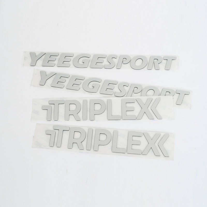 Metallic letters labels custom thin electroform gold nickel 3D logo ...