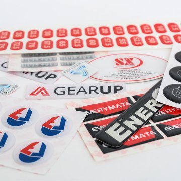 round shape clear epoxy resin logo sticker|personalized logo 3D dome ...