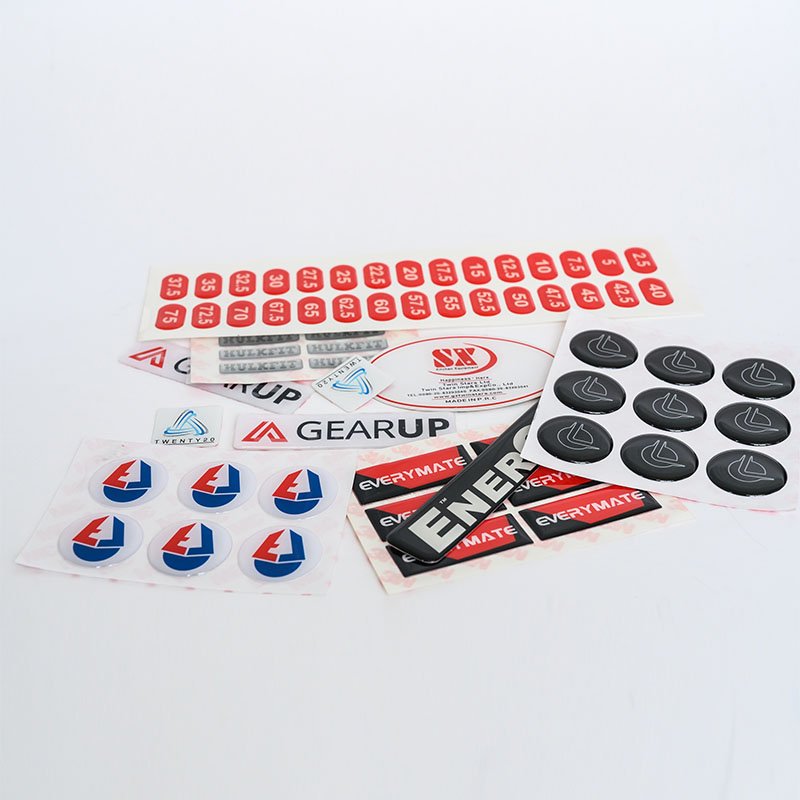 round shape clear epoxy resin logo sticker|personalized logo 3D dome ...