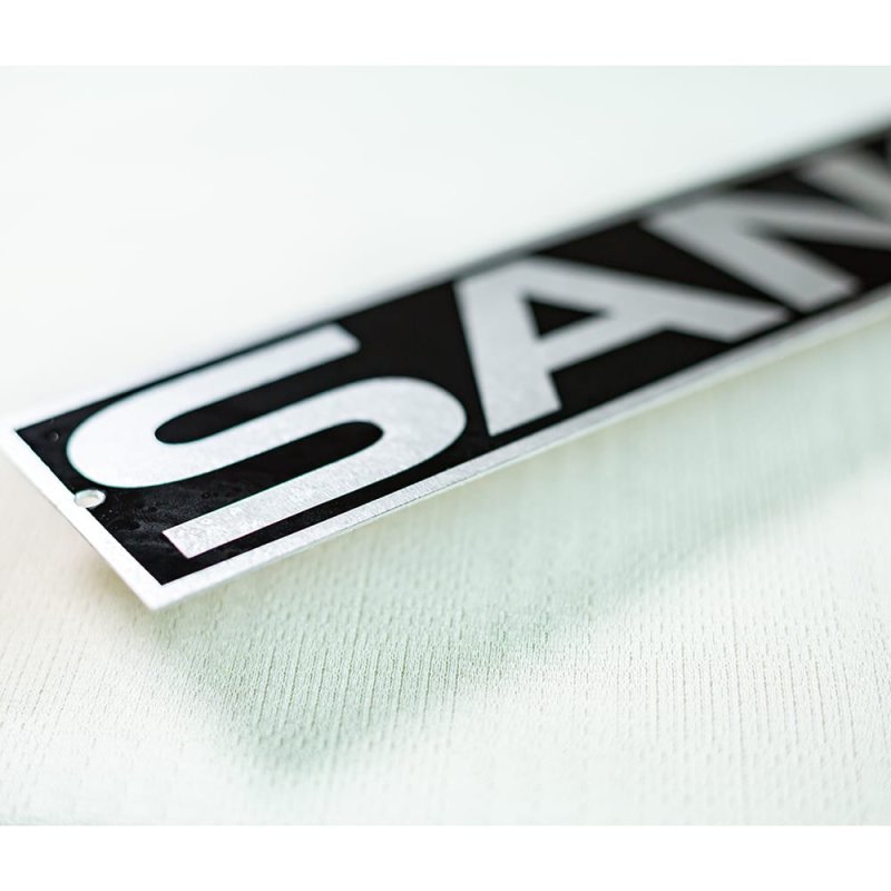Custom aluminum wire drawing nameplate|custom mechanical equipment ...