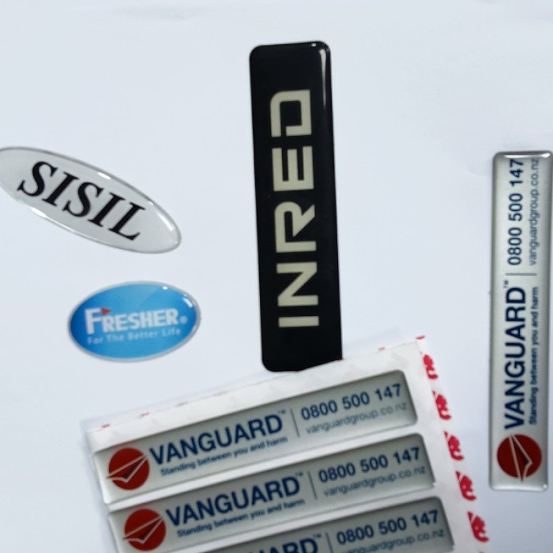 Custom 3M self-adhesive dome epoxy label LOGO stickers