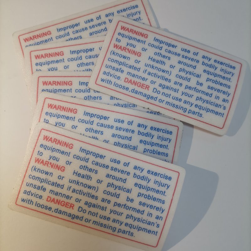 Custom frosted plastic 3M self-adhesive do not step safety tips label ...