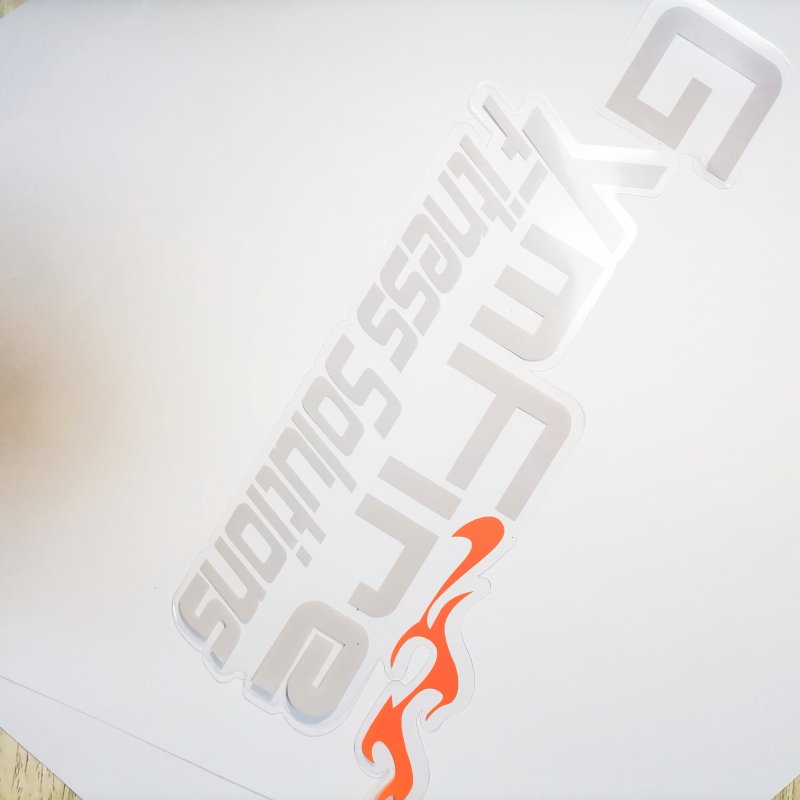 High quality custom vinyl gym trademark sticker waterproof and scratch ...