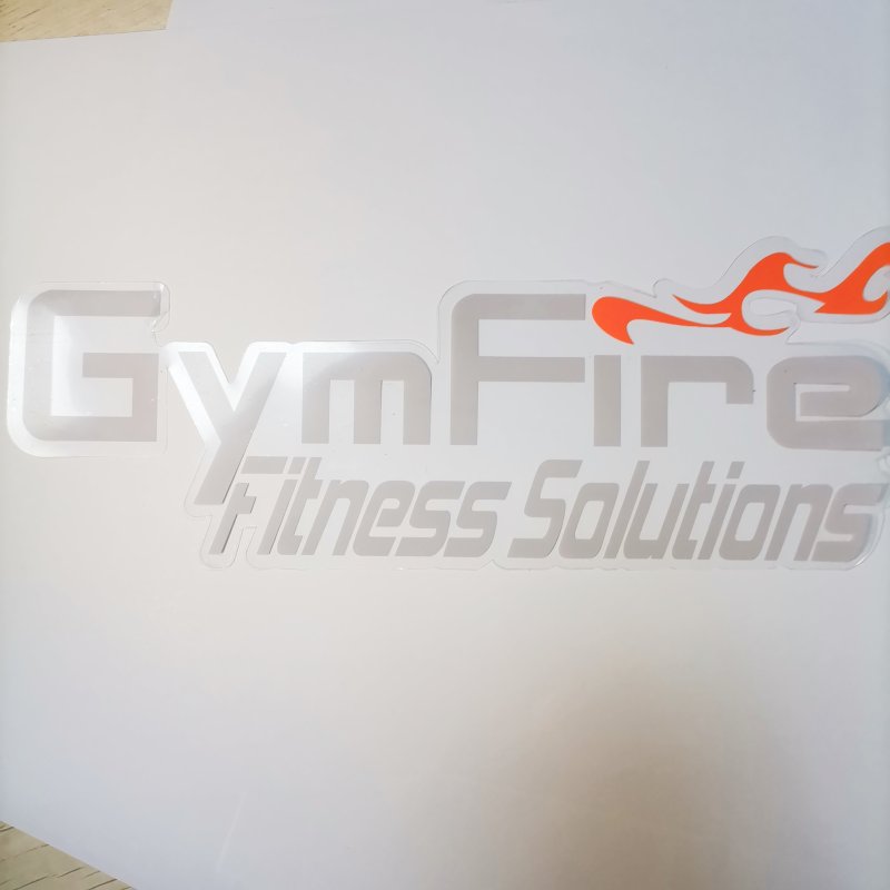 High quality custom vinyl gym trademark sticker waterproof and scratch ...