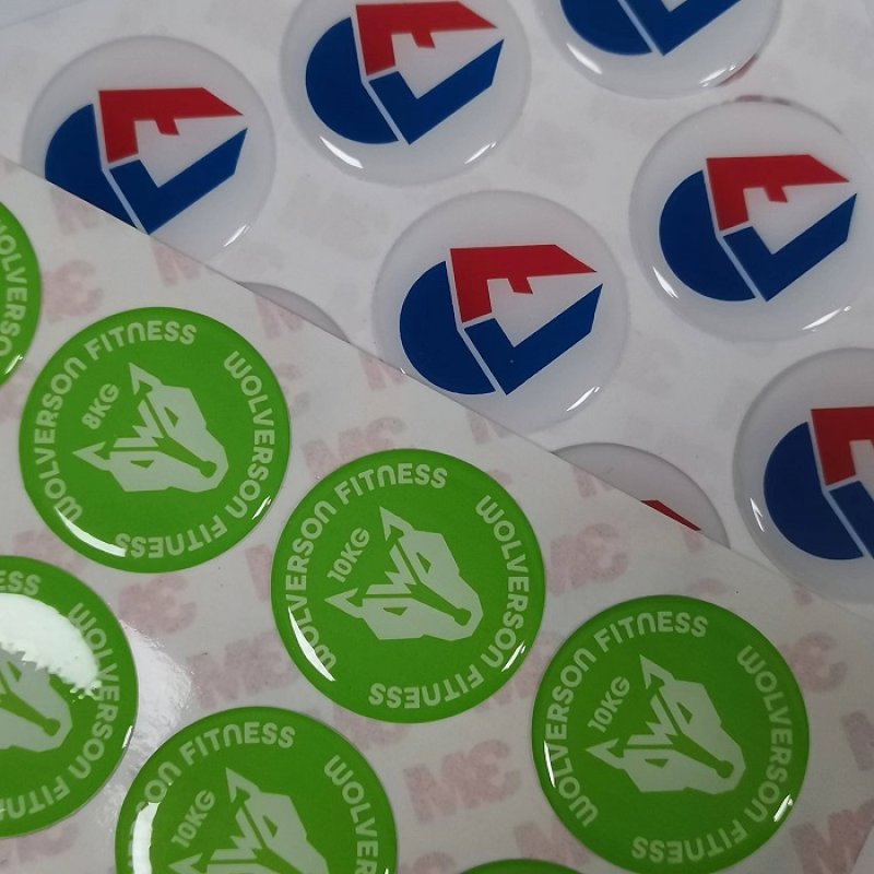 Custom 3M self-adhesive dome epoxy label LOGO stickers