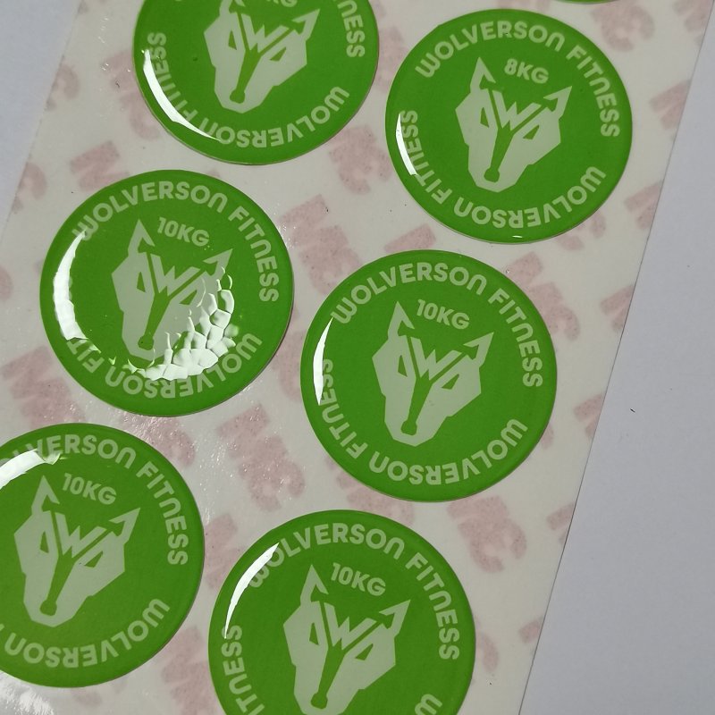 Adhesive round 3D clear dome custom resin labels epoxy sticker