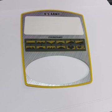 Custom waterproof polycarbonate label glossy surface logo touch panel ...