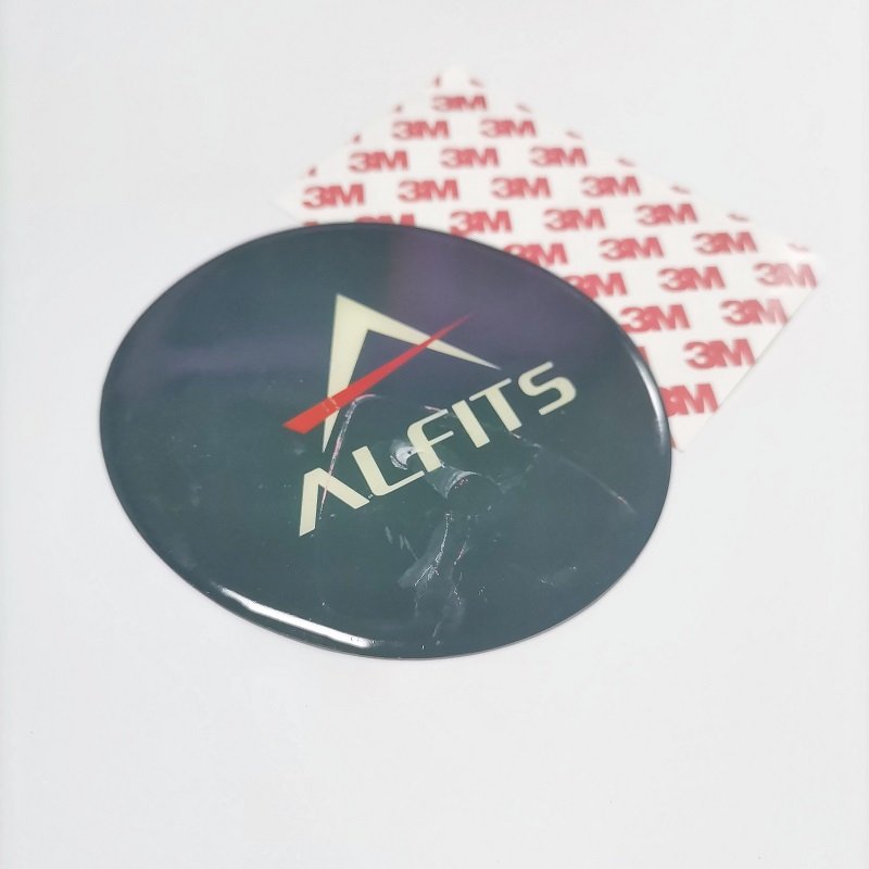 Adhesive round 3D clear dome custom resin labels epoxy sticker