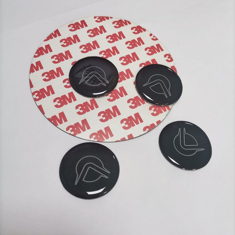Adhesive round 3D clear dome custom resin labels epoxy sticker