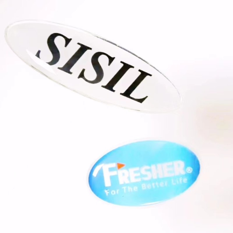 Customized transparent PVC drop plastic label sticker plastic 3M self ...