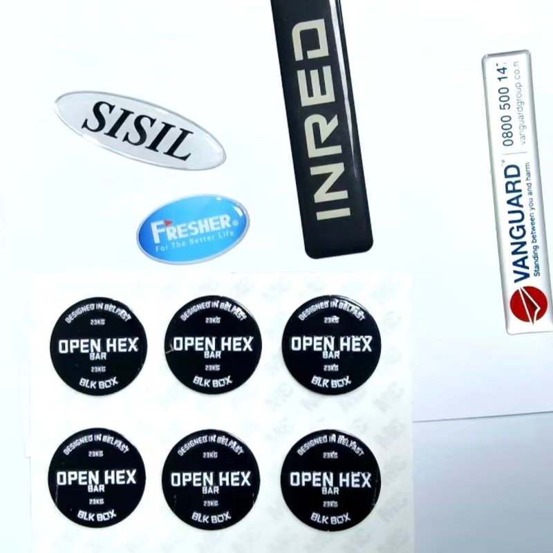 Customized transparent PVC drop plastic label sticker plastic 3M self ...