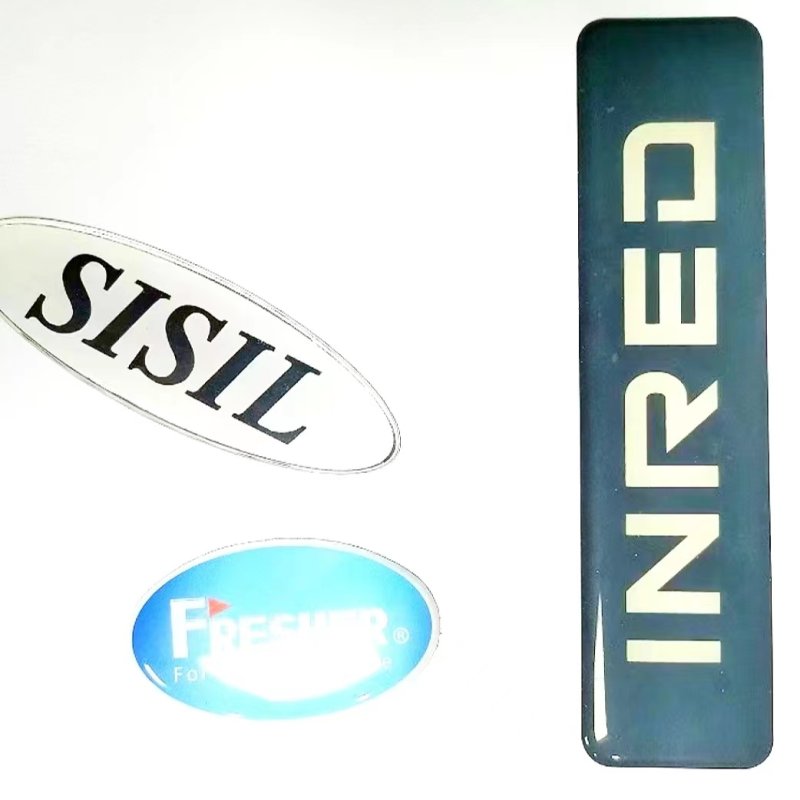 Customized transparent PVC drop plastic label sticker plastic 3M self ...