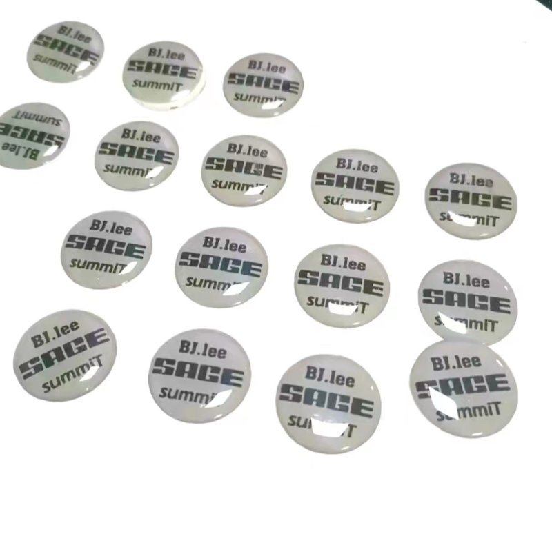 Manufacture custom waterproof 3D clear logo epoxy dome sticker label ...