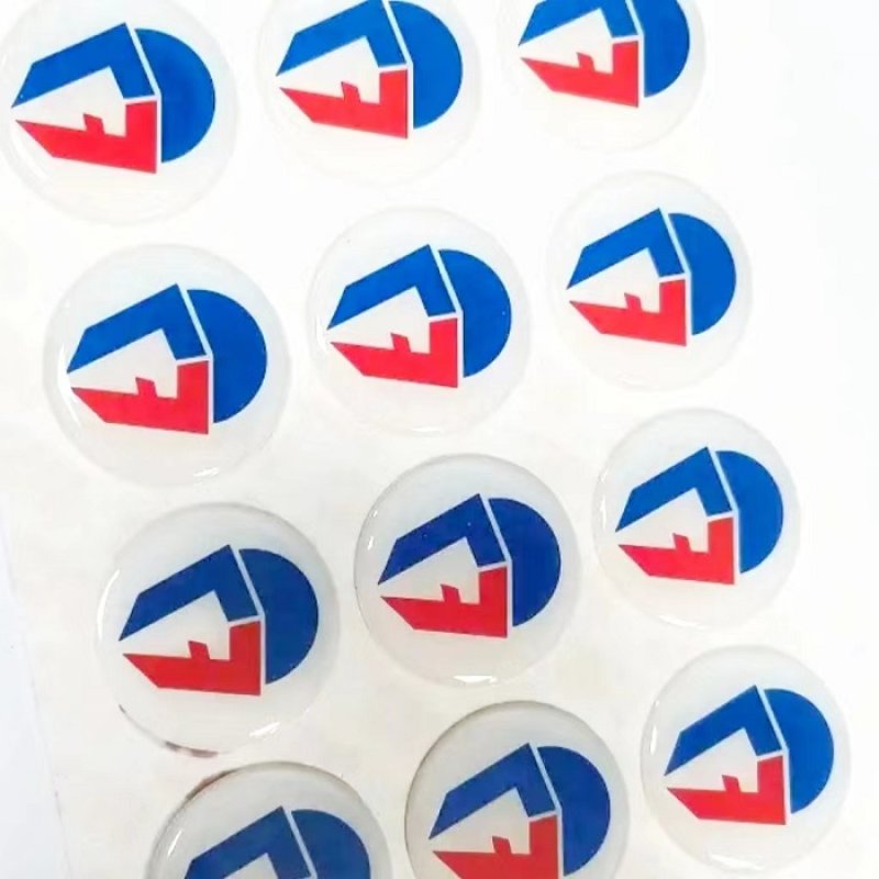 Custom 3M self adhesive round 3D clear dome custom resin labels epoxy ...
