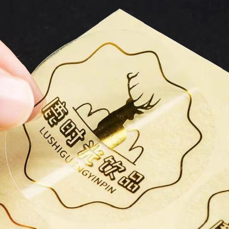 Customized permanent self-adhesive cosmetics clear transparent transfer ...