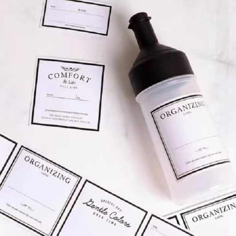 Custom printing waterproof vinyl cosmetic logo sticker transparent gold ...